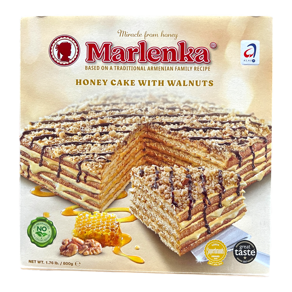 Marlenka Honey Cake with Walnuts 800g [Slovakia] – Candy Store 4 You