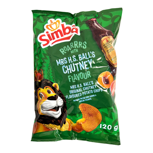 Simba Mrs H.S. Ball's Chutney Flavoured Potato Chips 120g [South Afric ...